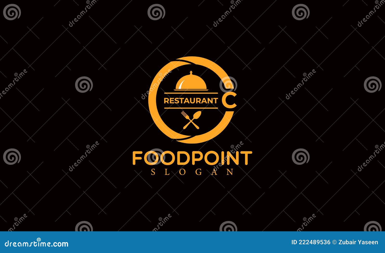 Alphabet C Restaurant Monogram Vector Logo Template, Letter C Food Logo ...