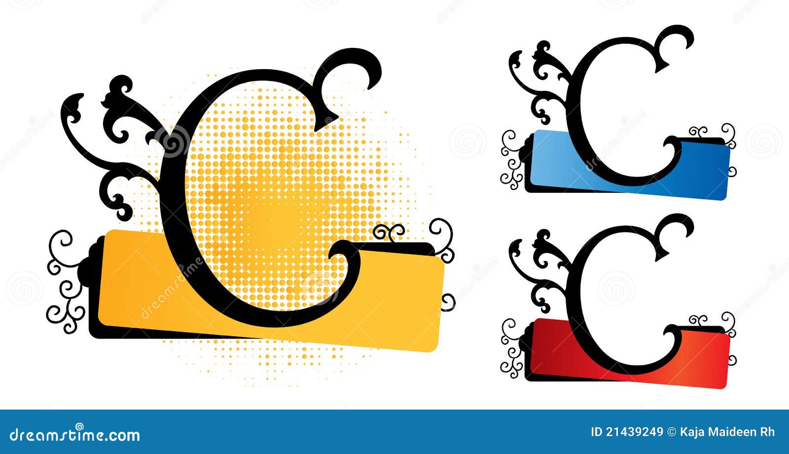 Alphabet c vector stock vector. Illustration of decor - 21439249