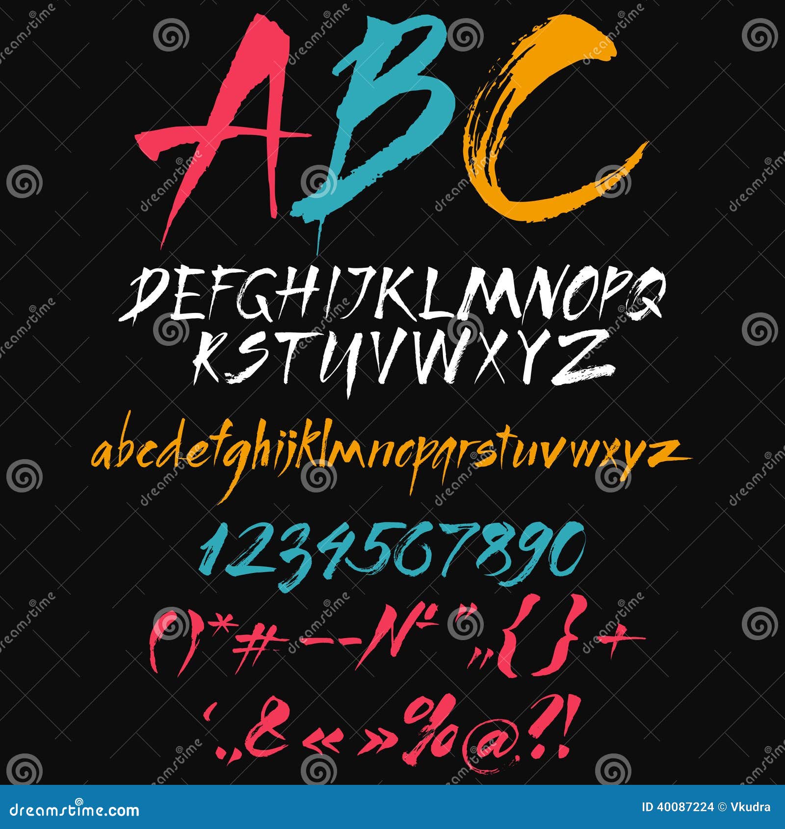 Calligraphy Brush Strokes - Black And White Windy Pattern In A Flat ...