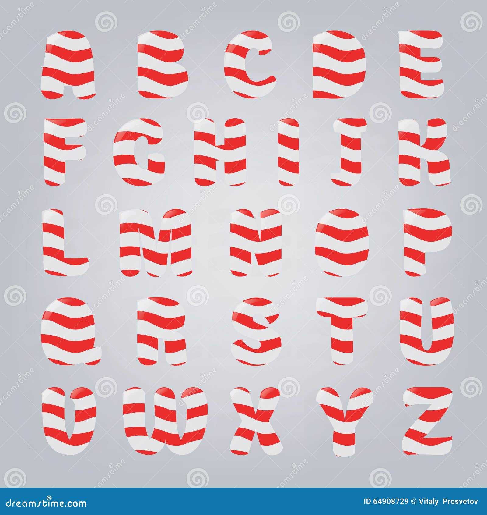 Alphabet Candy Style Vector Art and Illustration. Stock Vector ...