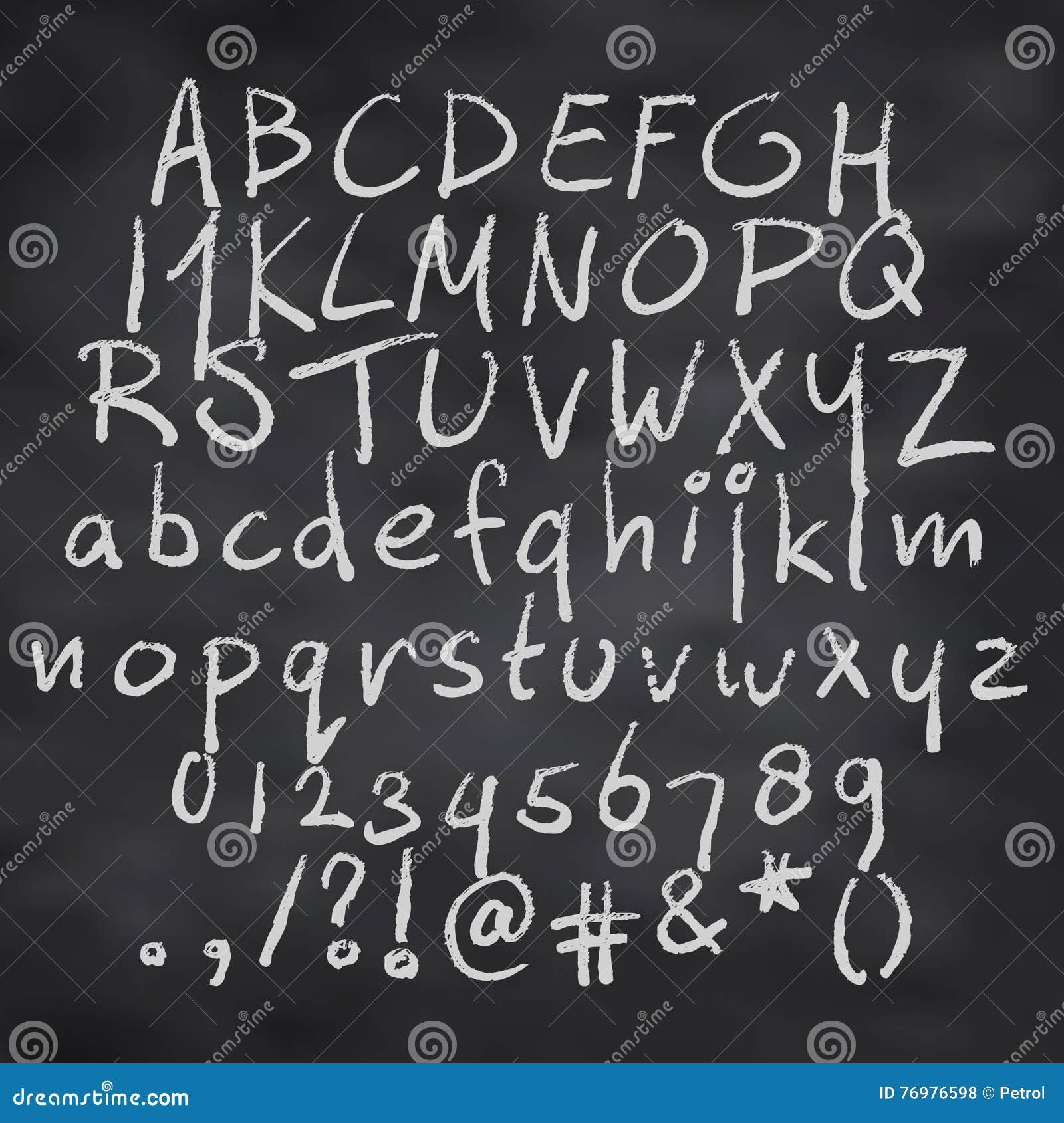 Chalk Alphabet