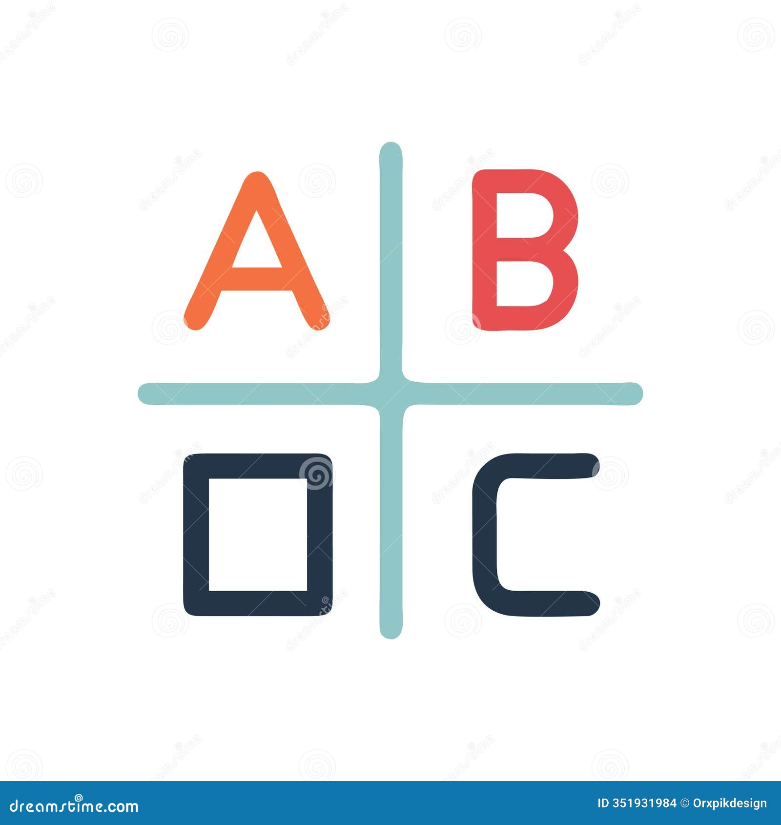 Alphabet Chart Learning Icon Stock Vector - Illustration of online ...