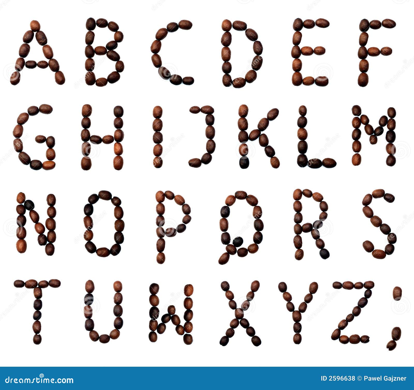 Alphabet (Coffee Beans) stock photo. Image of coffee, letter - 2596638