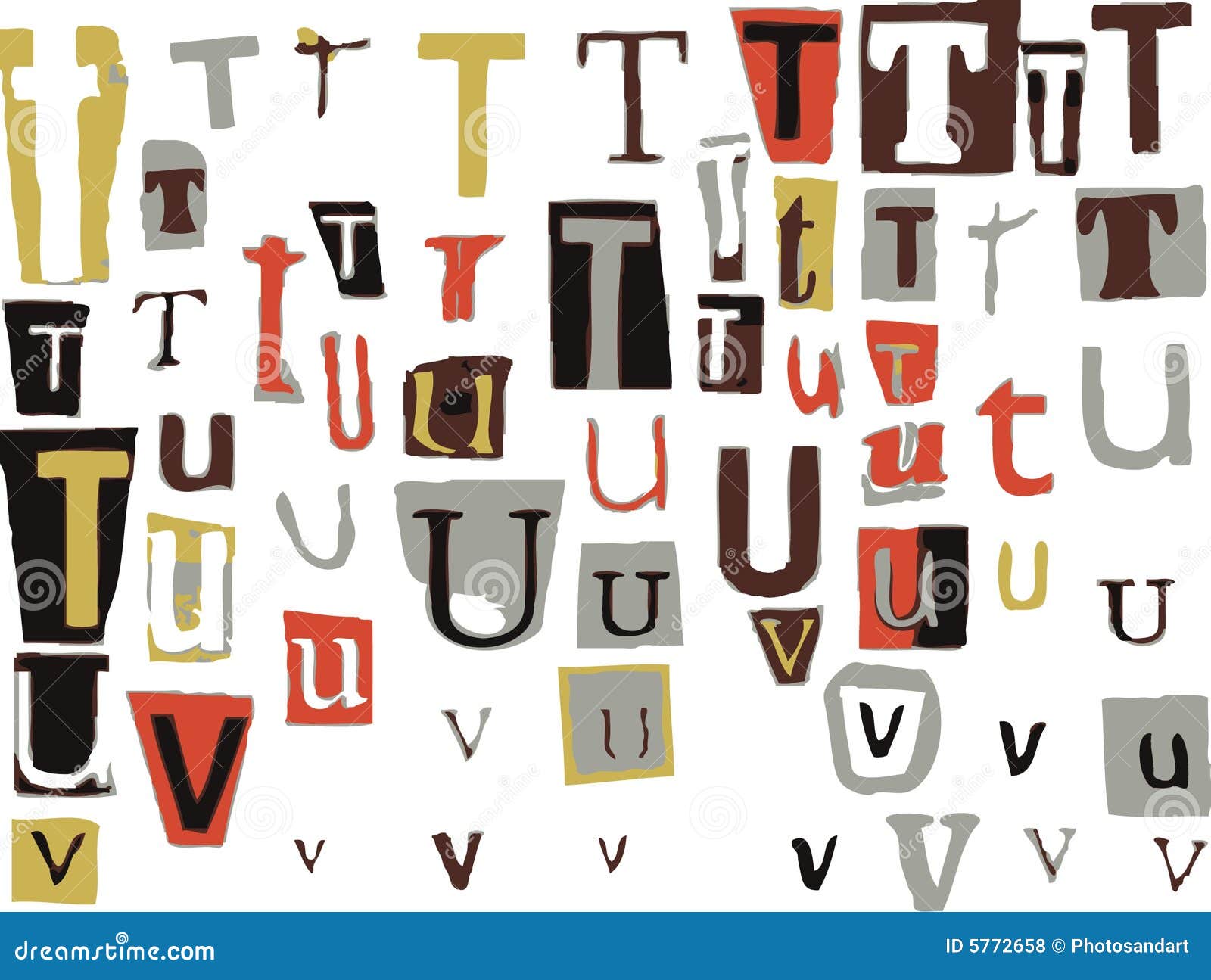 Alphabet Collage stock illustration. Illustration of chat - 5772658