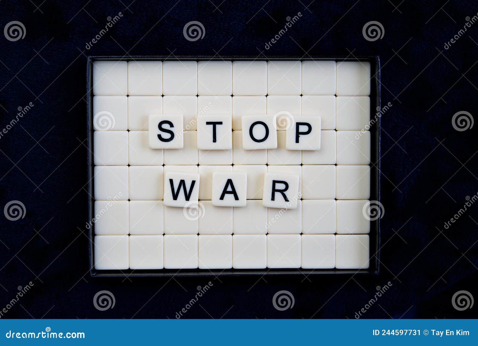 Words Made Up of Letter Combinations: STOP WAR Stock Image - Image of ...