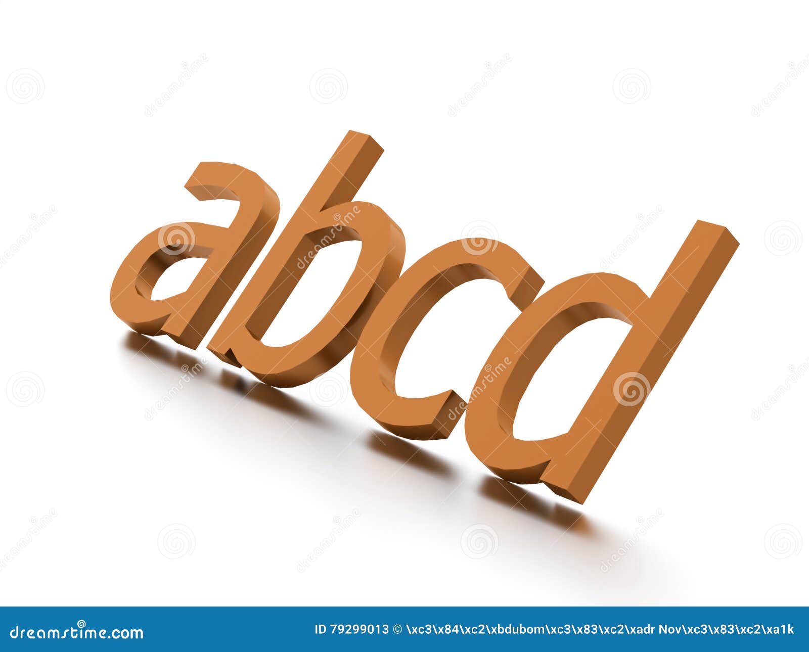 Alphabet Concept Rendered on White Background Stock Illustration ...