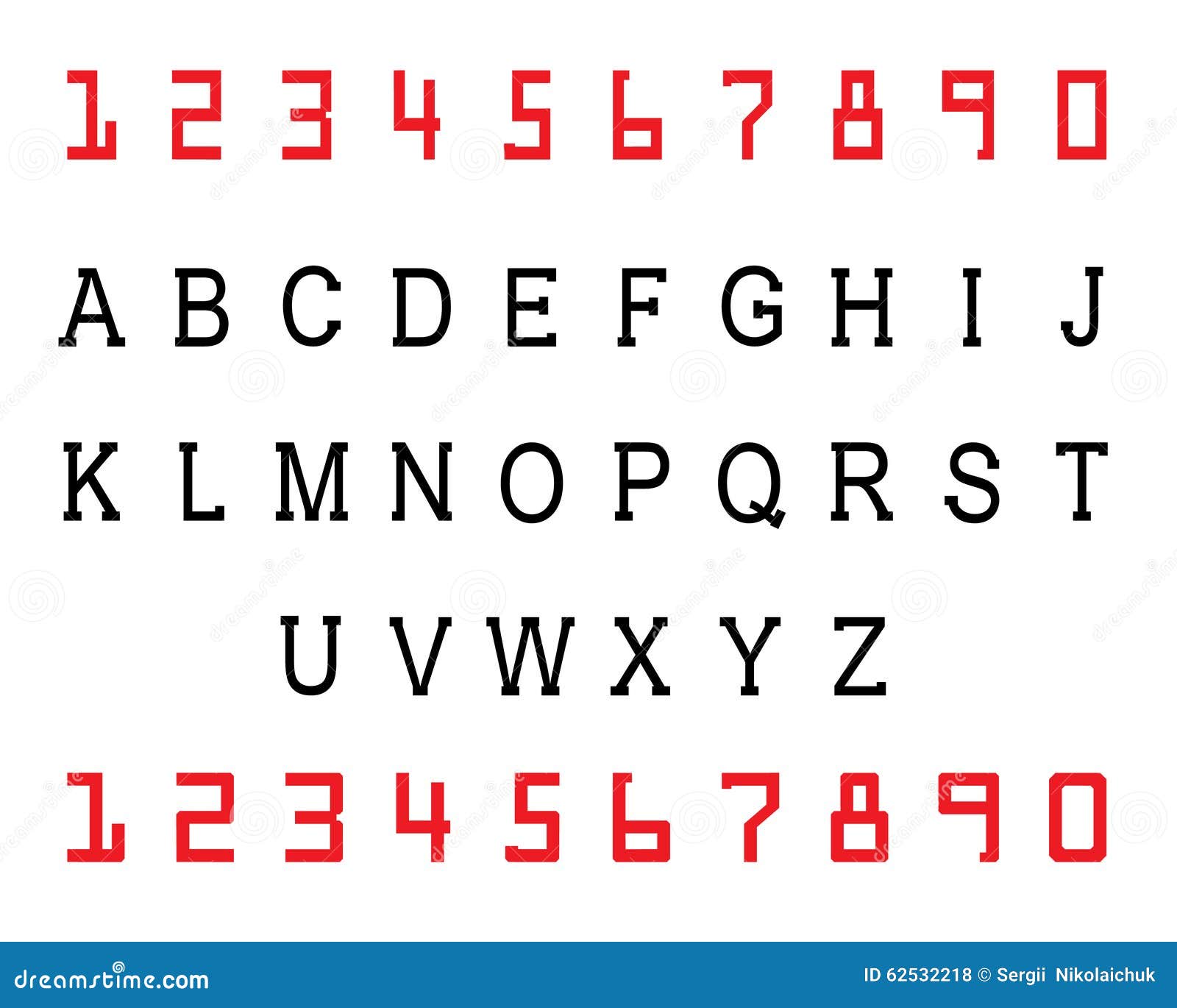 Alphabet for a Credit Card. Stock Vector - Illustration of black ...