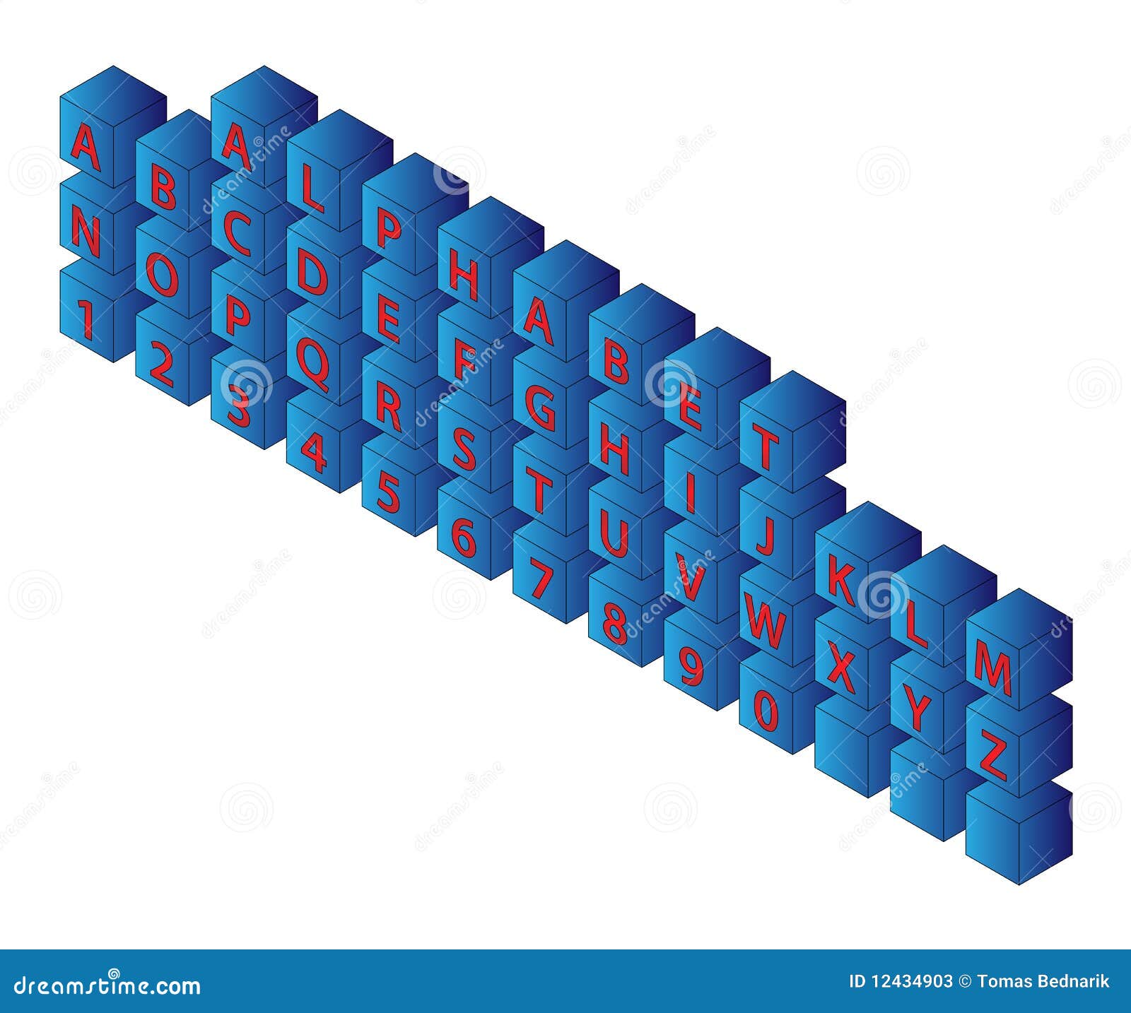 Alphabet cubes stock vector. Illustration of game, learning - 12434903
