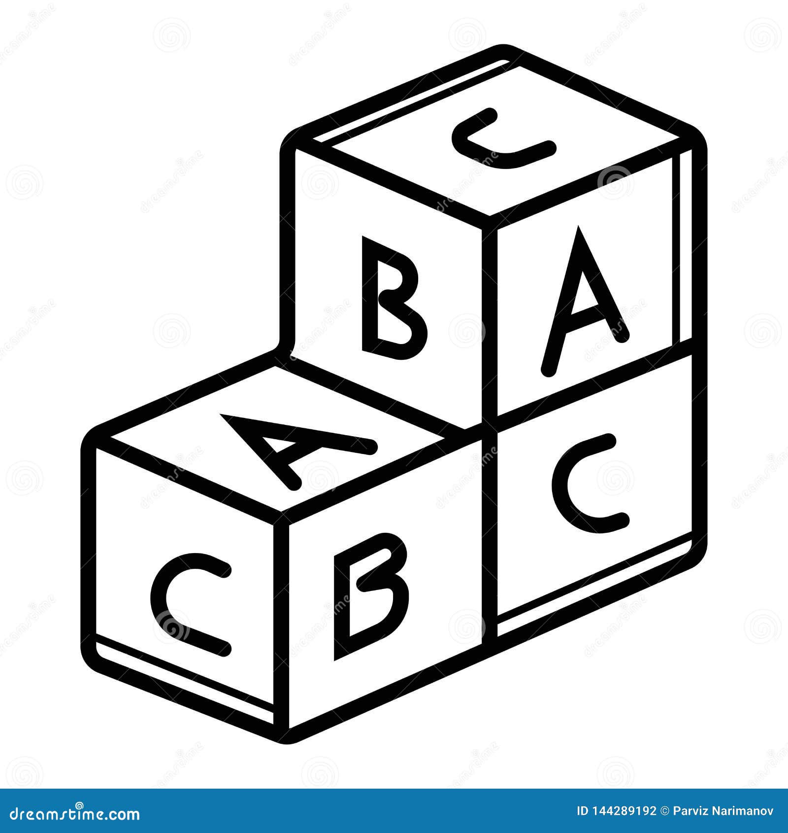 Alphabet cubes icon vector stock illustration. Illustration of ... Alphabet cubes icon vector stock illustration. Illustration of ...