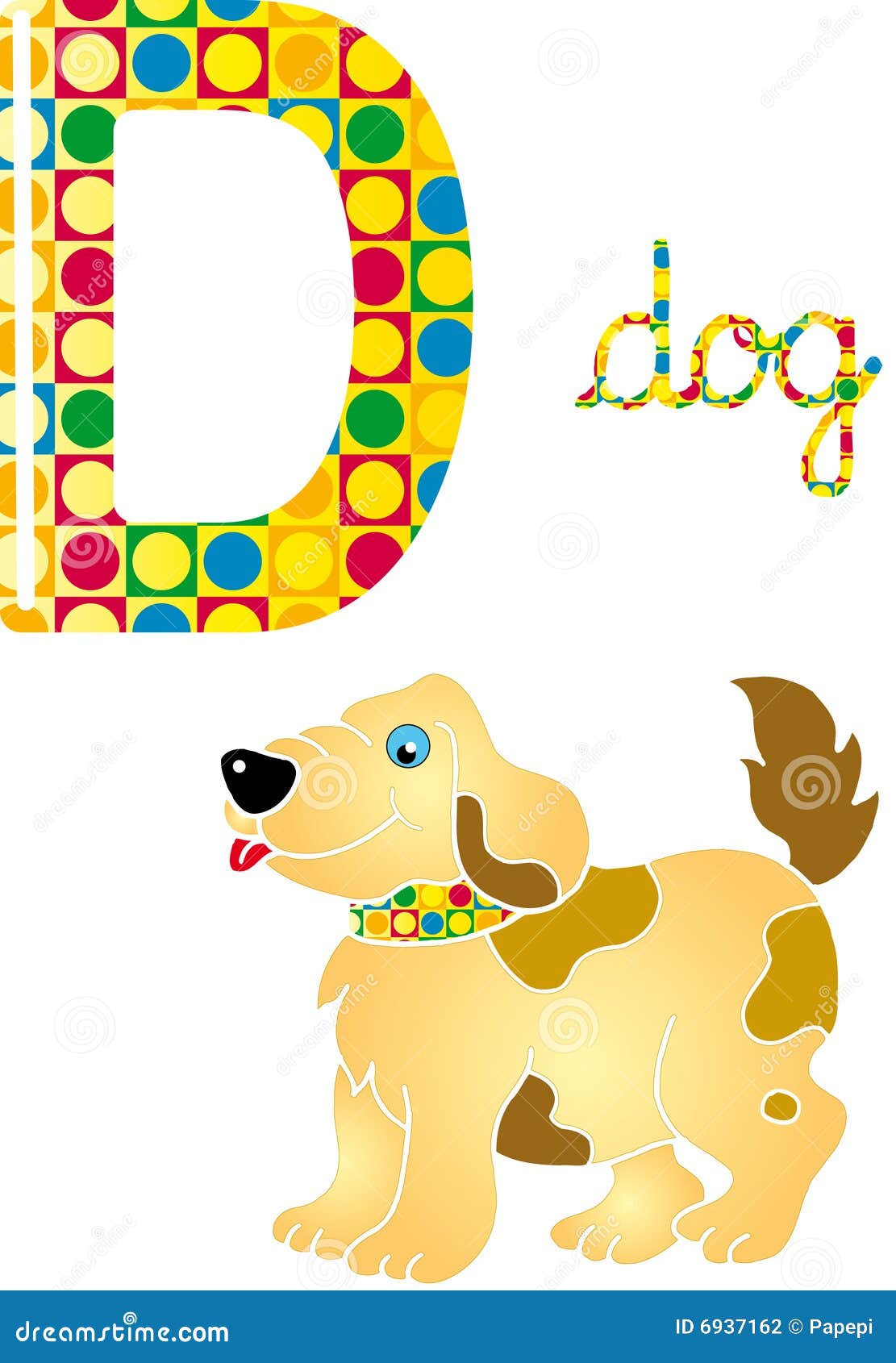 Alphabet d stock vector. Illustration of english, letter - 6937162