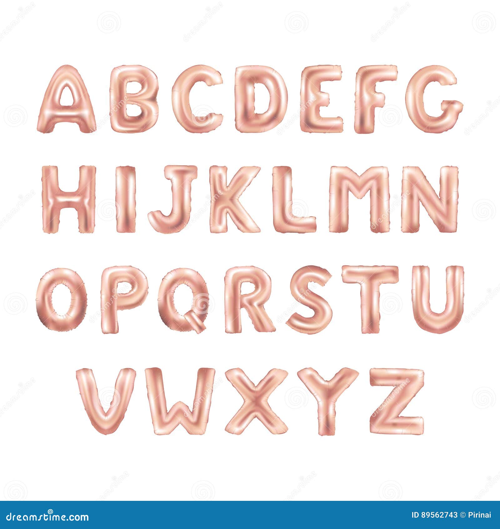 Alphabet d'ABC de ballons illustration de vecteur. Illustration du beau ...