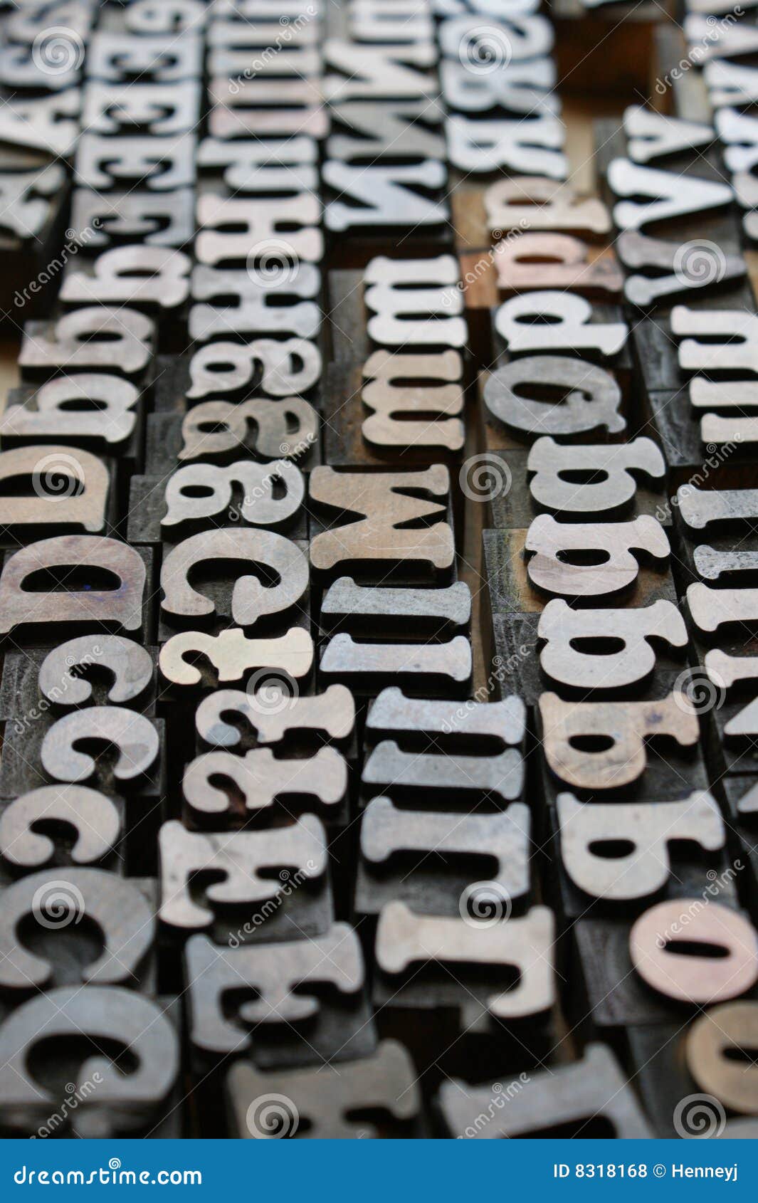 Alphabet D'impression Typographique Photo stock - Image du nostalgique ...