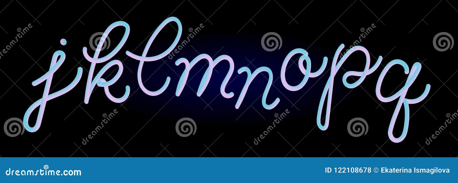 Alphabet 3D Vector Gradient Colorful Lettering Calligraphy Stock ...