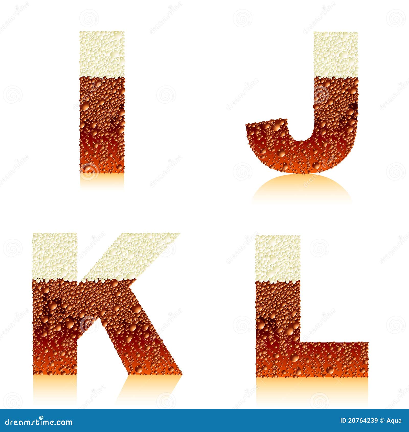 Alphabet dark beer IJKL stock vector. Illustration of fresh - 20764239