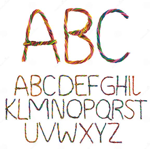 Alphabet de fil photo stock. Image du alphabet, typographie - 20595906