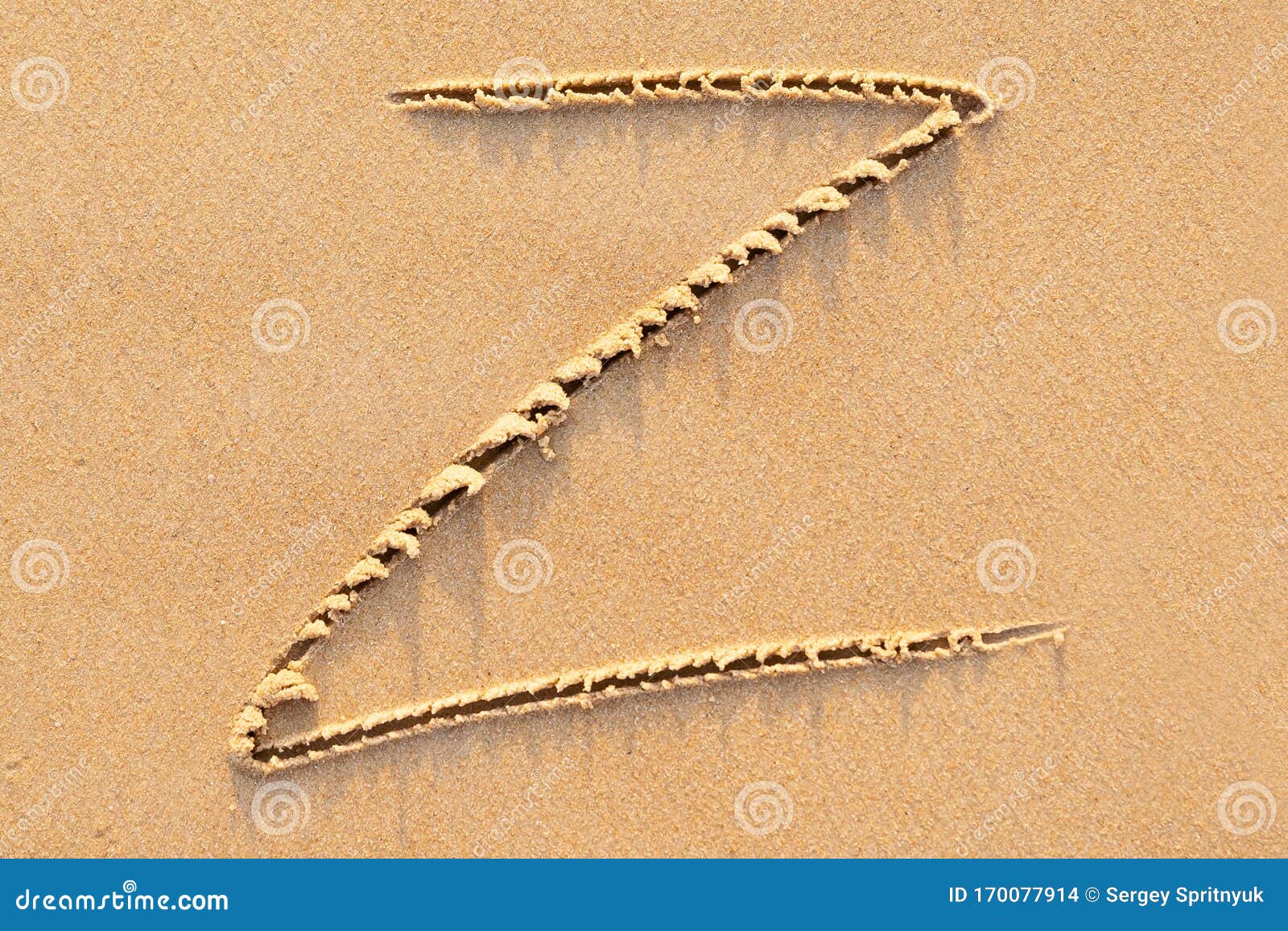 Alphabet De Plage De Sable. : Lettre a Photo stock - Image du fonte ...