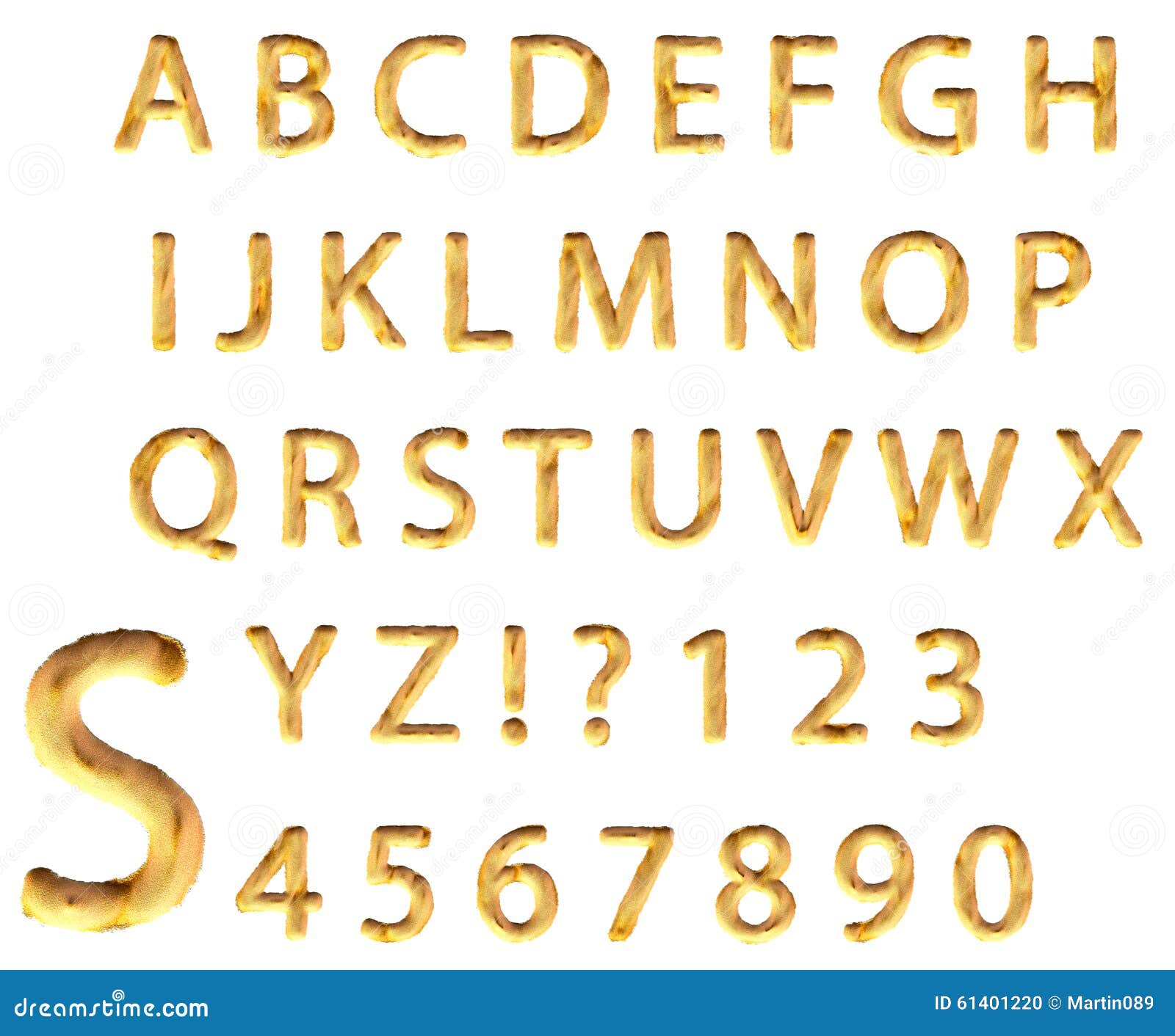 Alphabet de sable illustration stock. Illustration du agrandi - 61401220