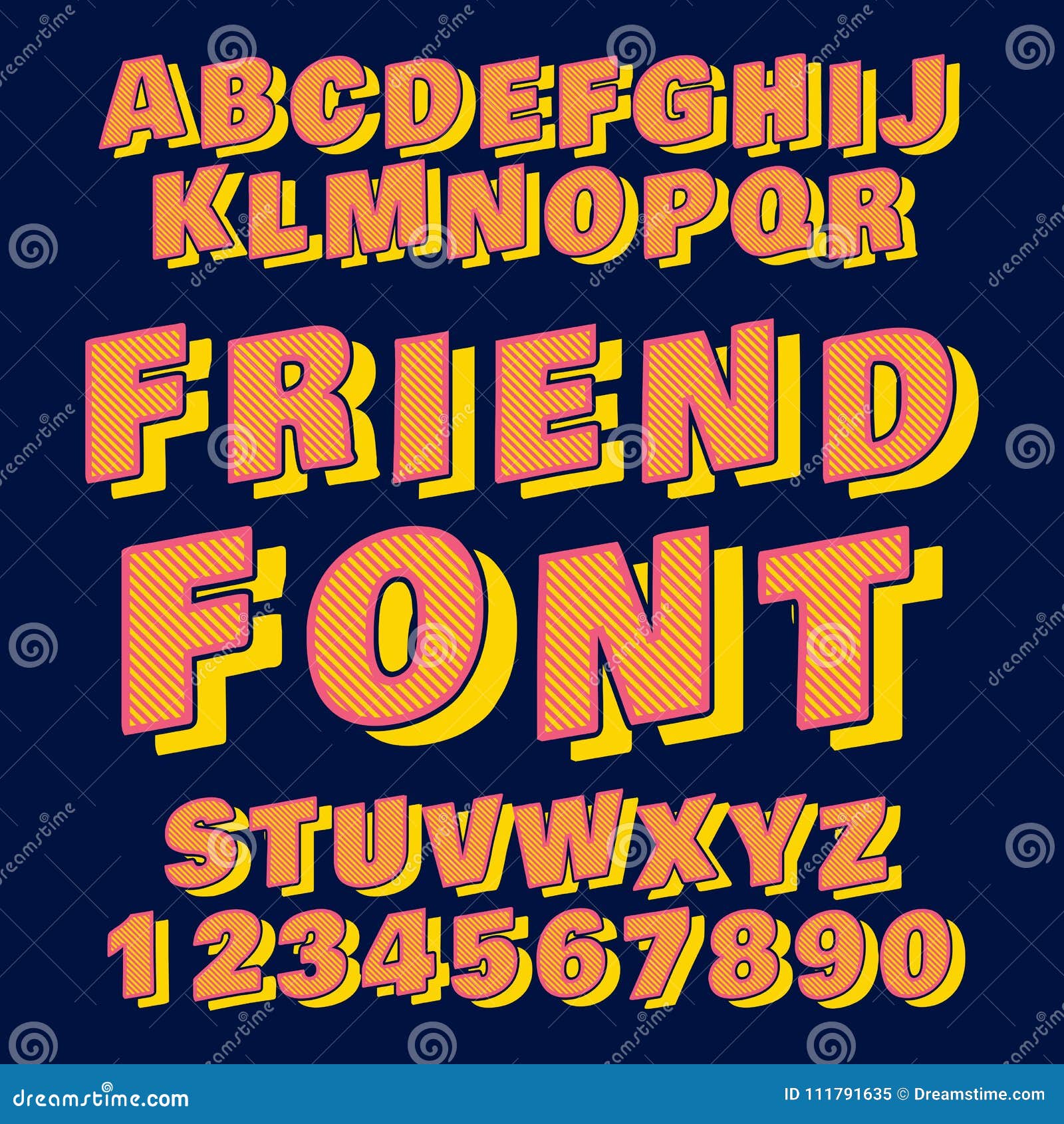 Alphabet Design Handcrafted Vector Collection Stock Vector ...