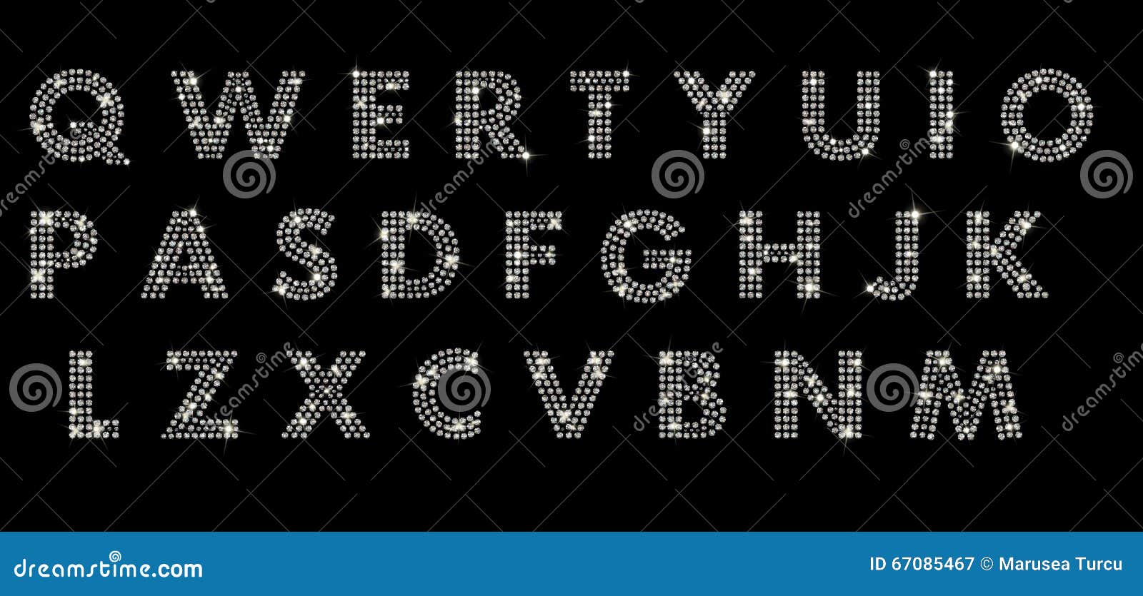 Alphabet with diamonds stock image. Image of platinum - 67085467