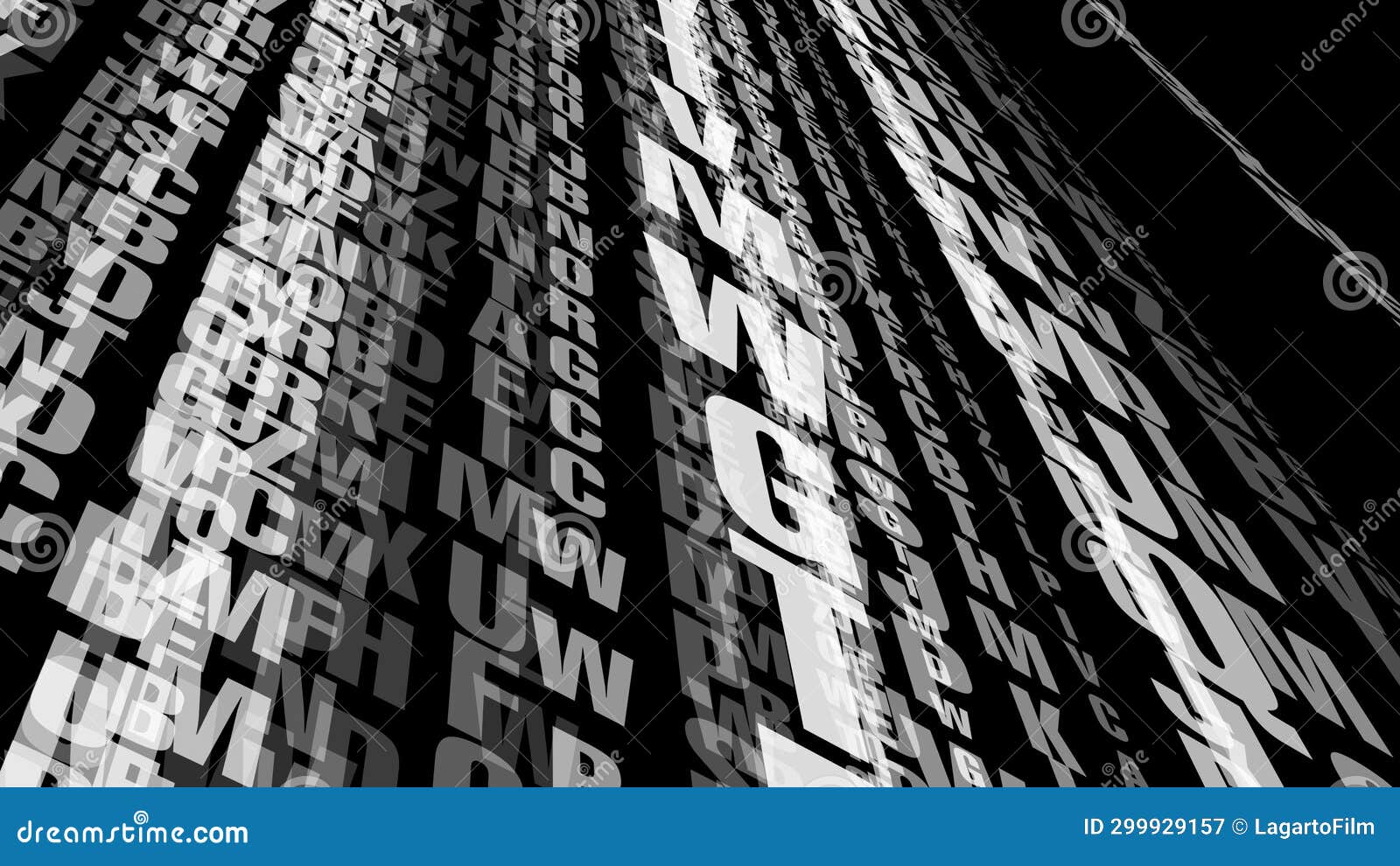 Alphabet in Digital Chaos Abstract Design with Encrypted Letters on ...