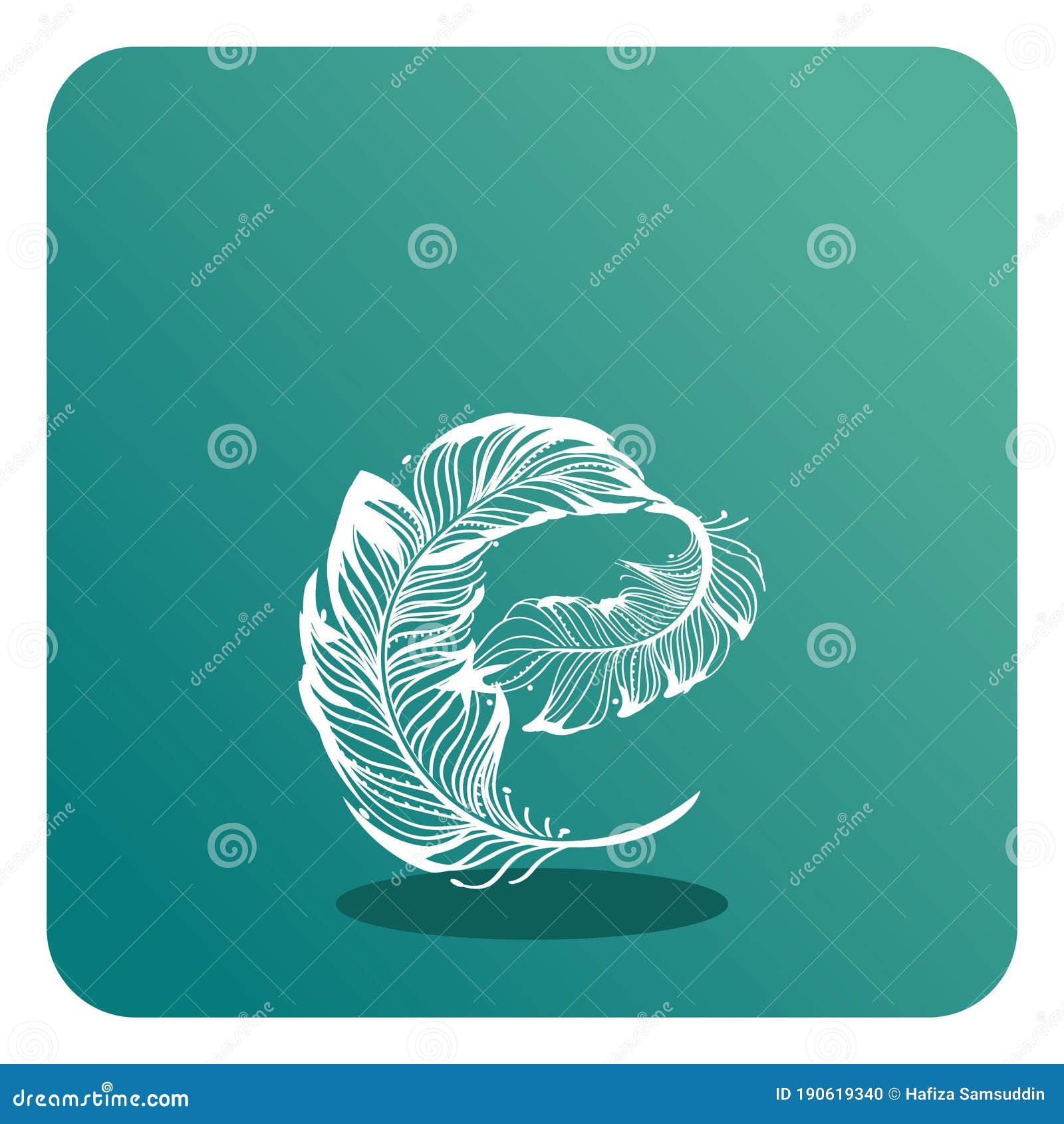 Feather Alphabets Stock Illustrations – 37 Feather Alphabets Stock ...