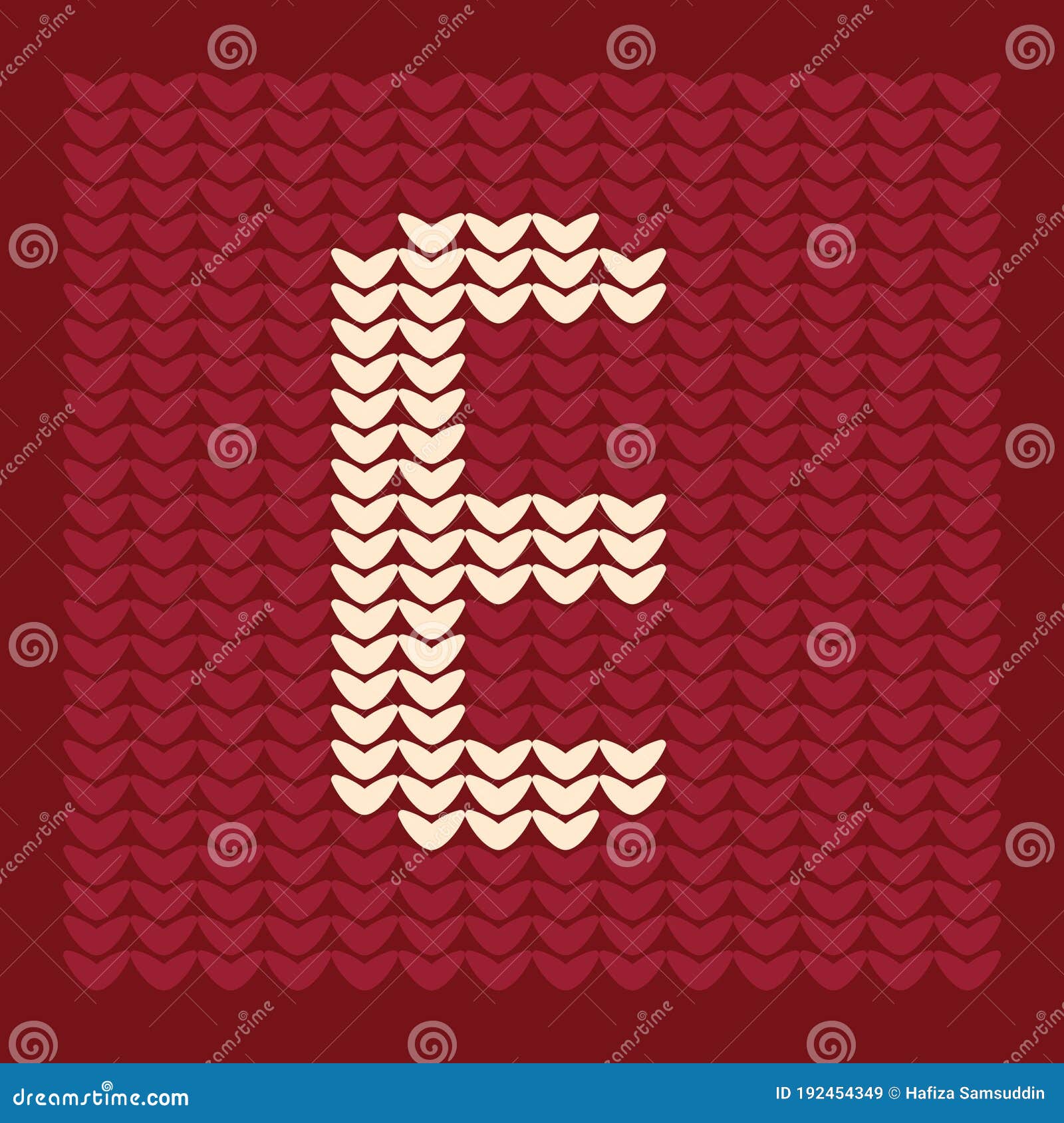 Alphabet E. Vector Illustration Decorative Design Stock Vector ...