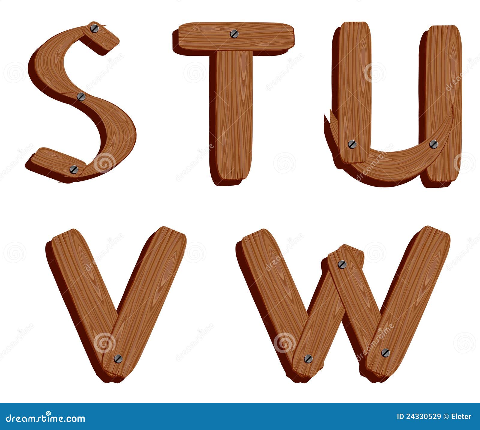 Alphabet en bois illustration de vecteur. Illustration du brun - 24330529