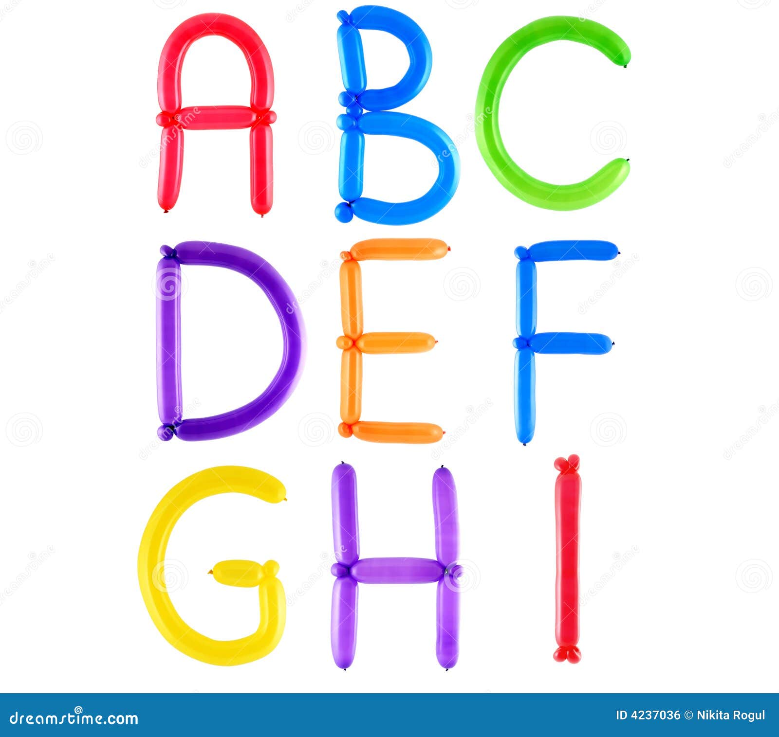Alphabet En Entier De Ballon Photo stock - Image du rouge, mignon: 4237036