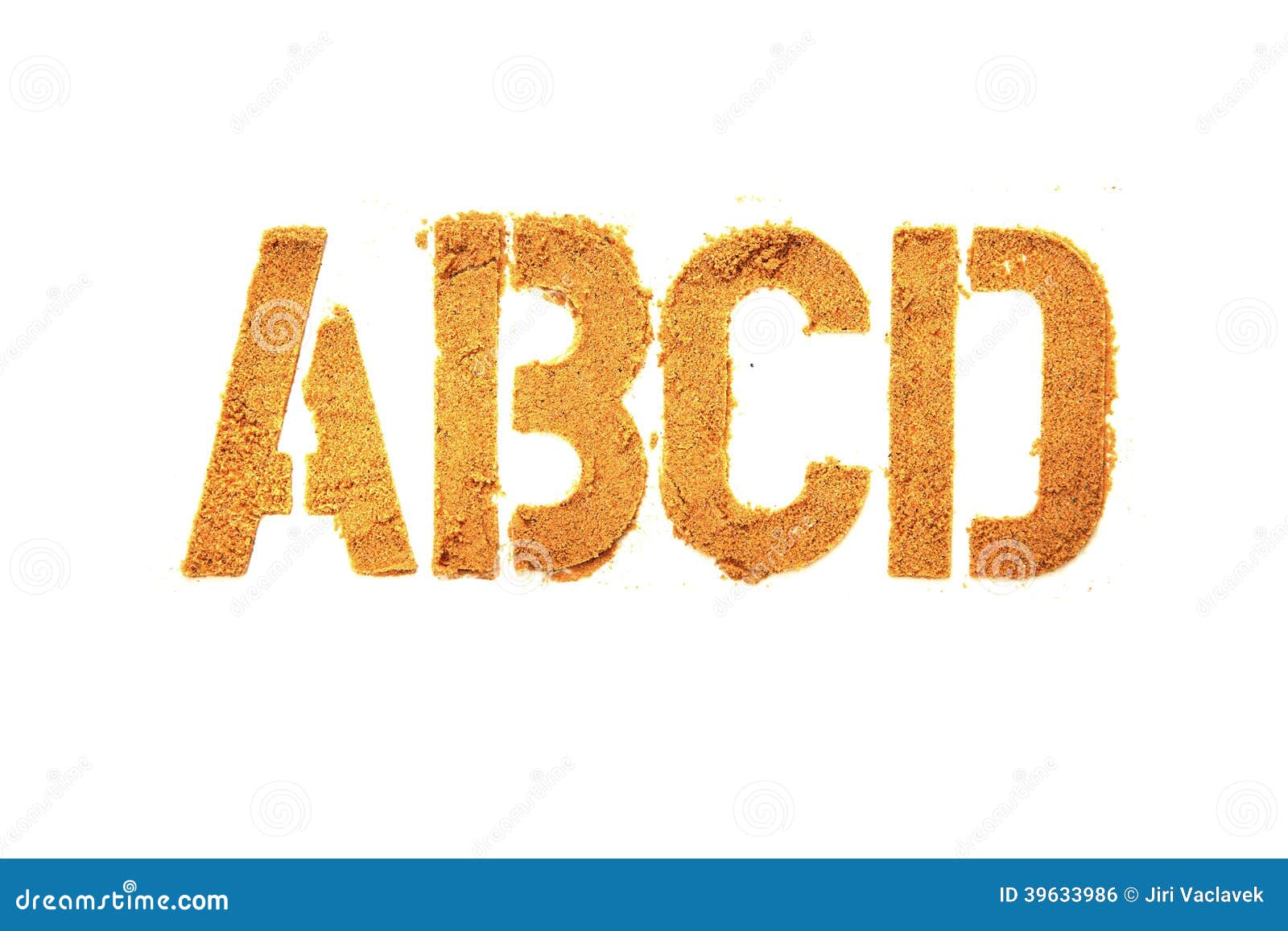 Alphabet Et Nombres Du Sable Photo stock - Image du décoration ...