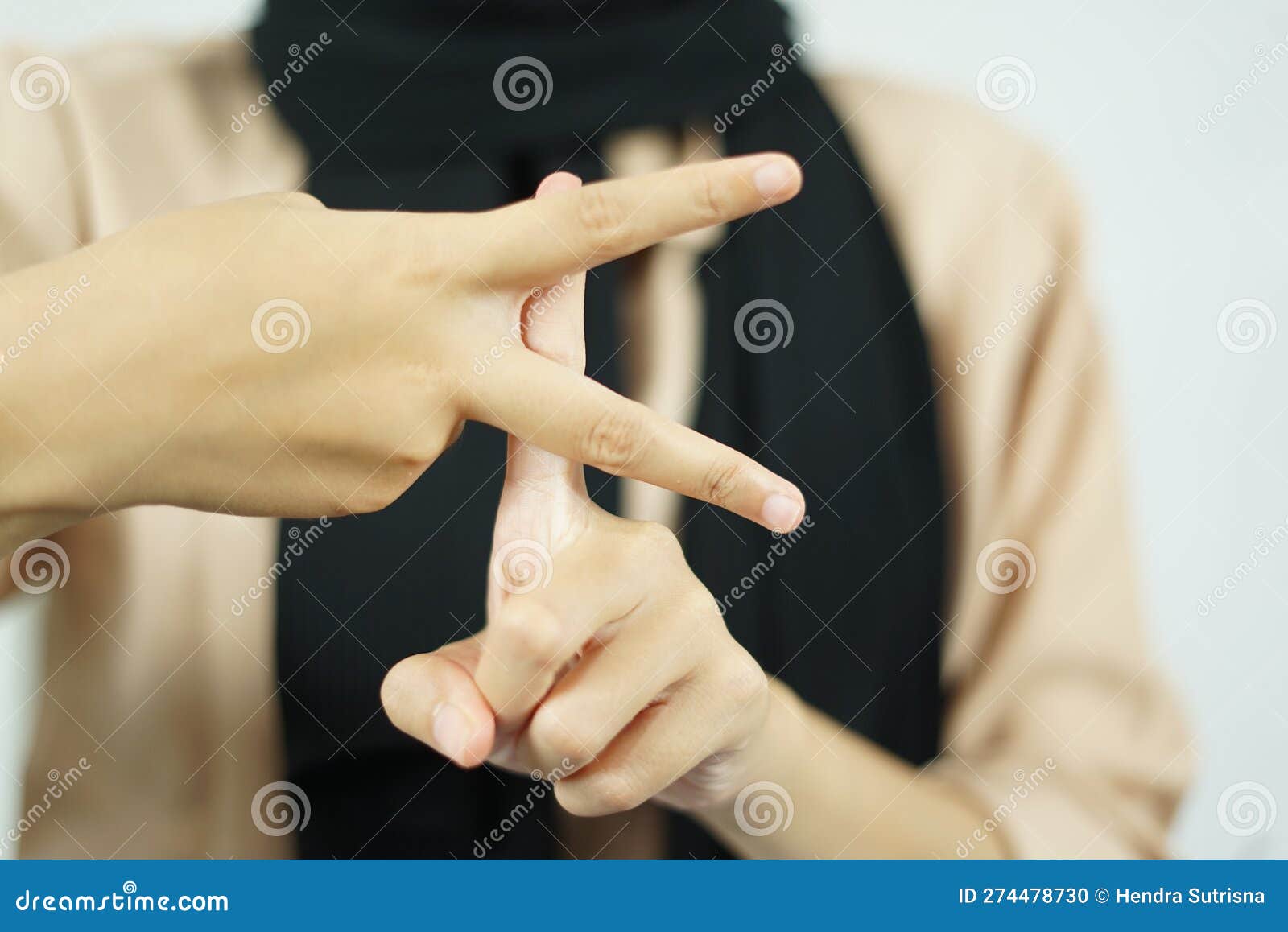 Alphabet Finger Sign for Deaf Communication Stock Photo - Image of ...