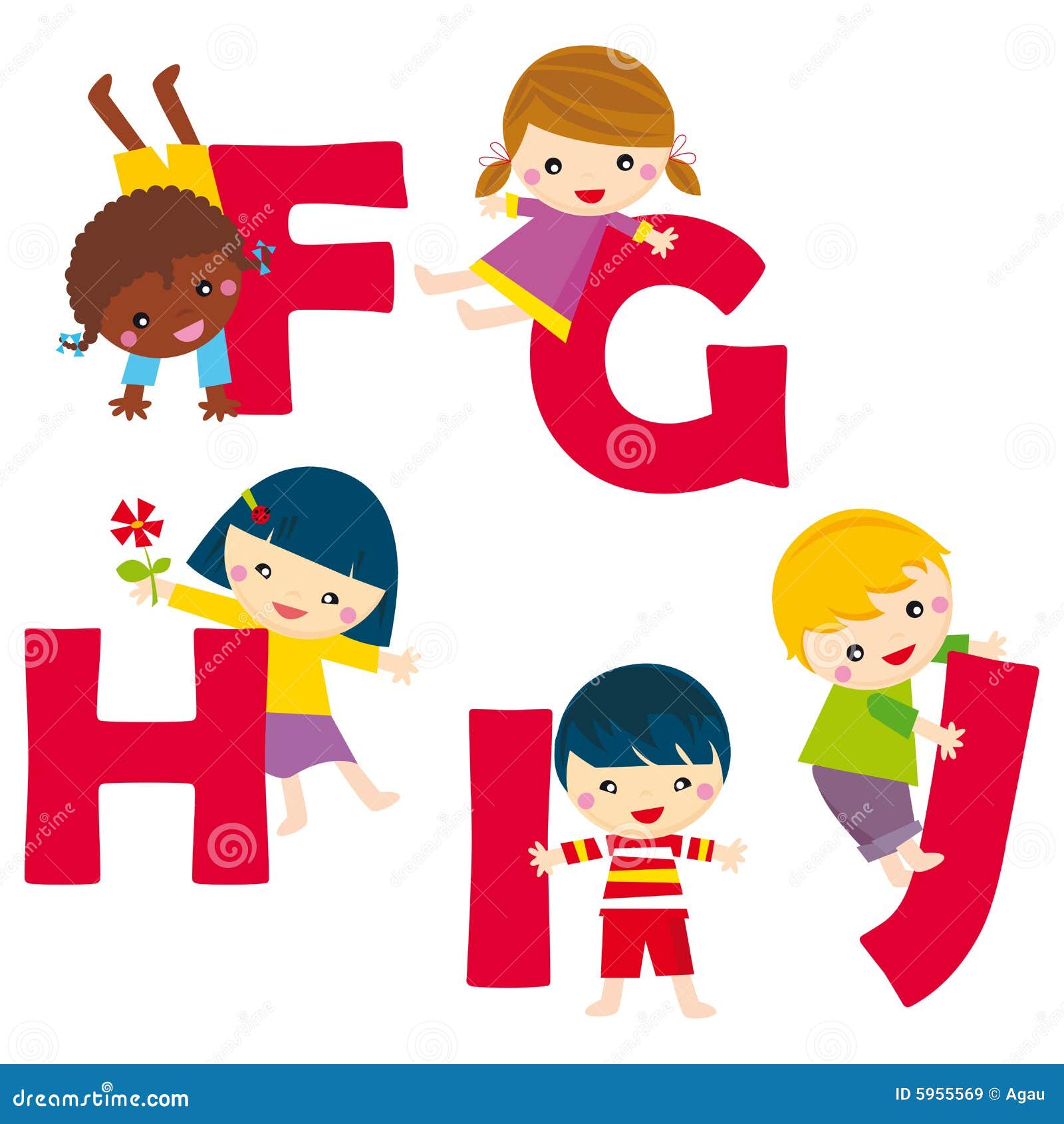 Alphabet FJ illustration de vecteur. Illustration du enfants - 5955569