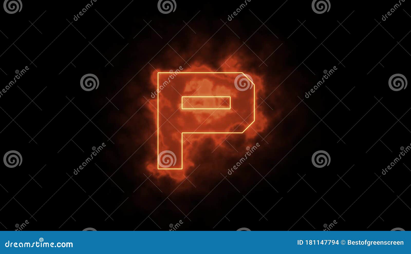 Alphabet in Flames - Letter P on Fire - Drawn with Laser Beam on Black ...