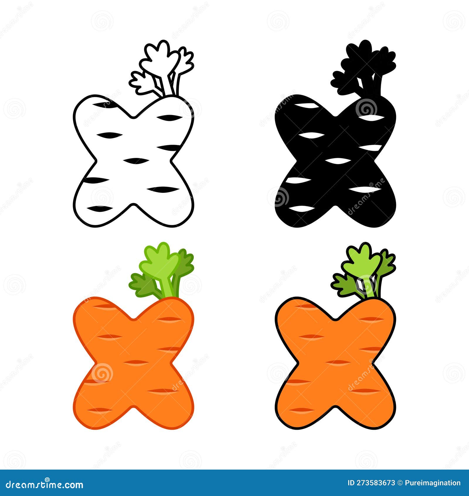 Alphabet X in Flat Style Isolated Stock Vector - Illustration of color ...