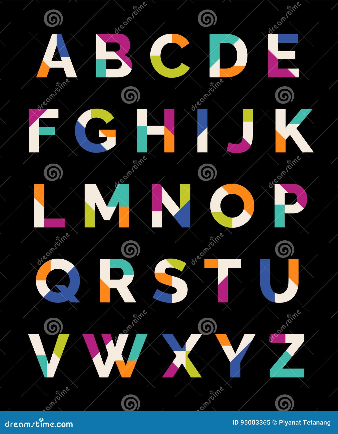 Alphabet Font Typeset Design Stock Vector - Illustration of font ...