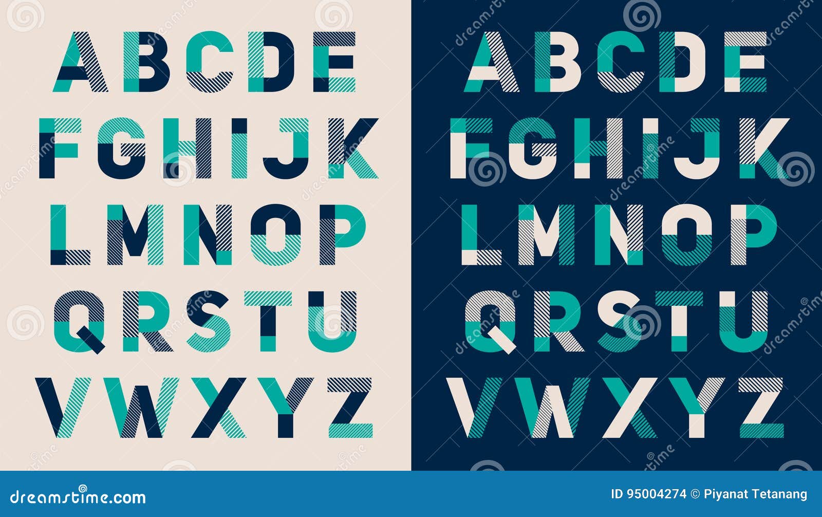 Alphabet Font Typeset Design Stock Vector - Illustration of decorative ...