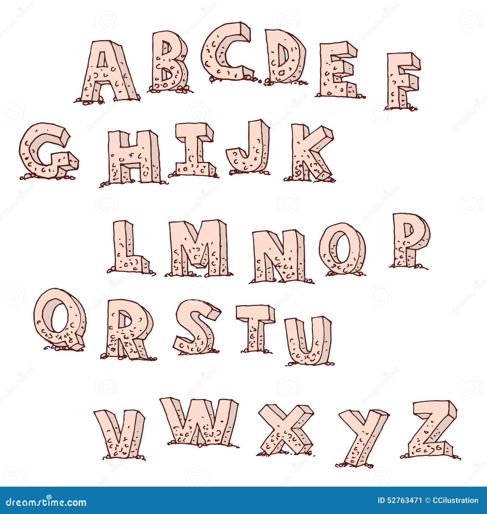 Alphabet Font - Vector Illustration Stock Vector - Illustration of ...