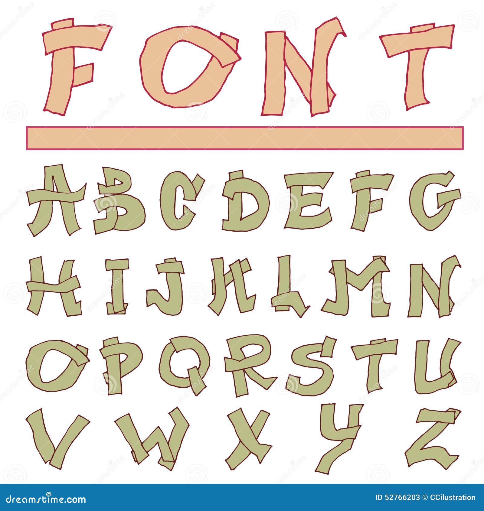 Alphabet Font - Vector Illustration Stock Vector - Illustration of ...