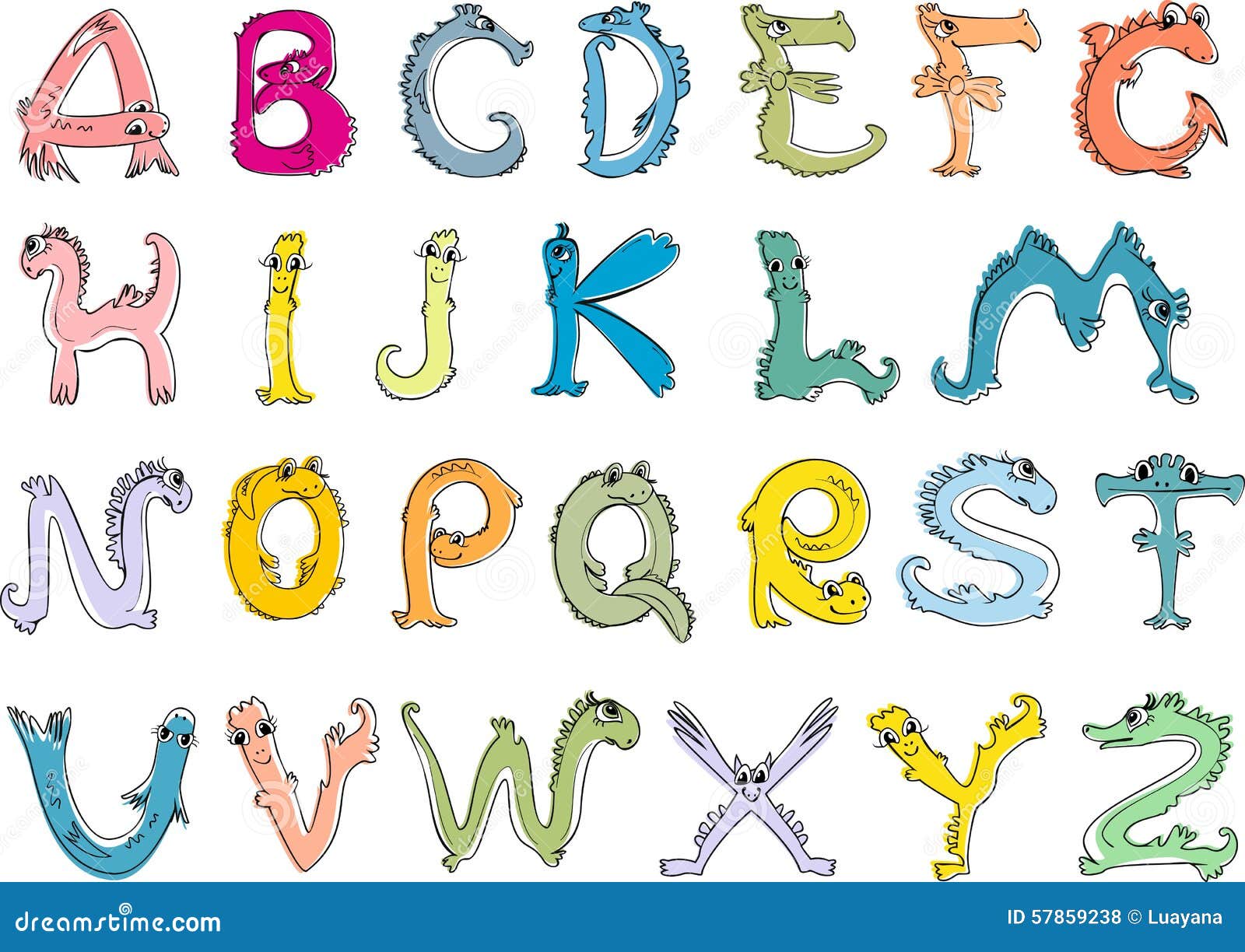 Alphabet stock vector. Illustration of artwork, collection - 57859238