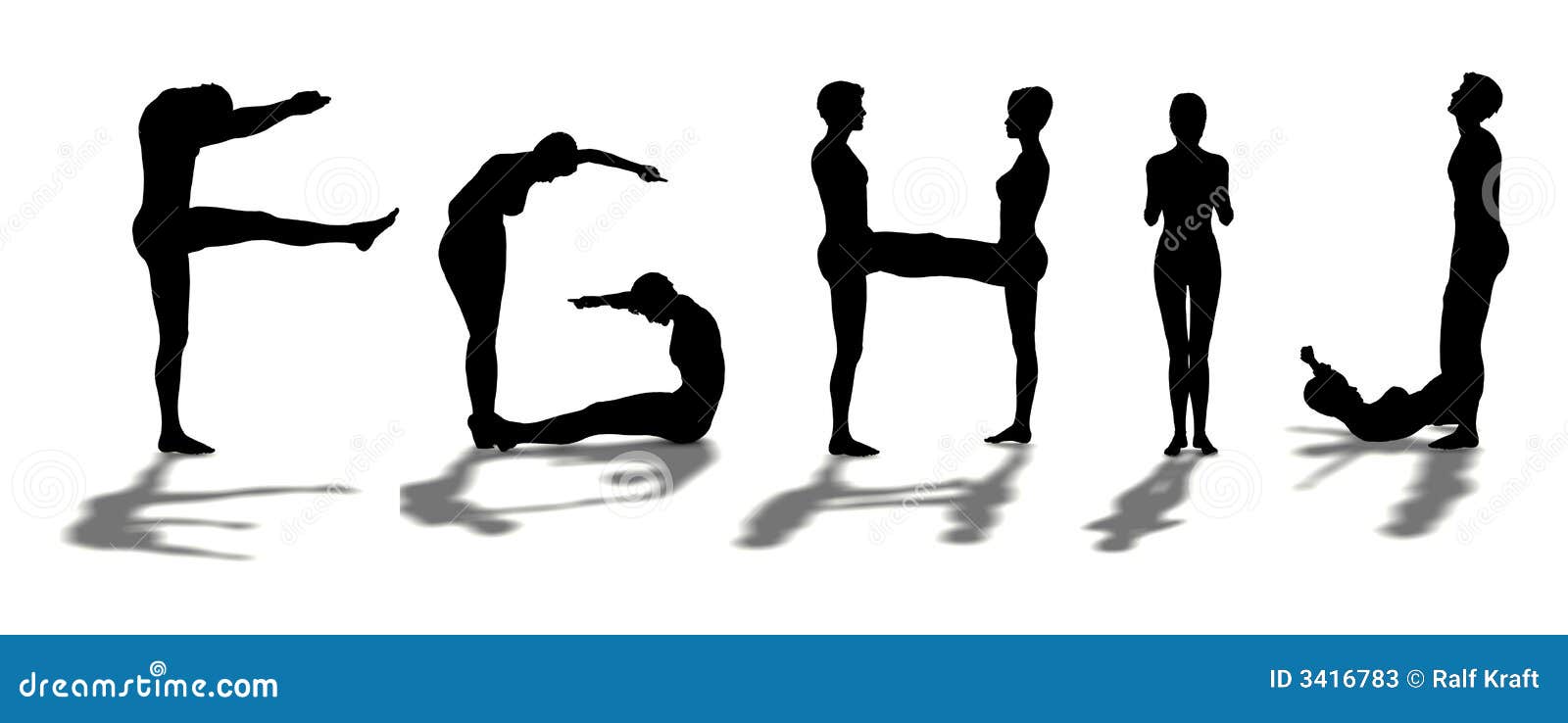 Alphabet Formed Man Fghij Stock Illustrations – 1 Alphabet Formed Man ...