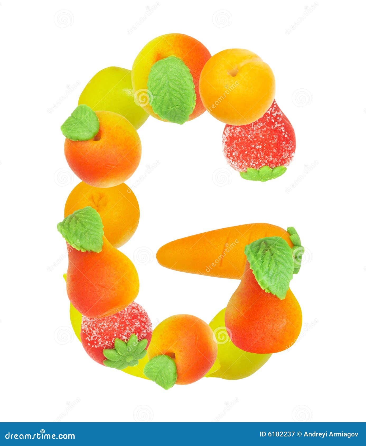 Alphabet from Fruit, the Letter G Stock Image - Image of isolate, sign ...