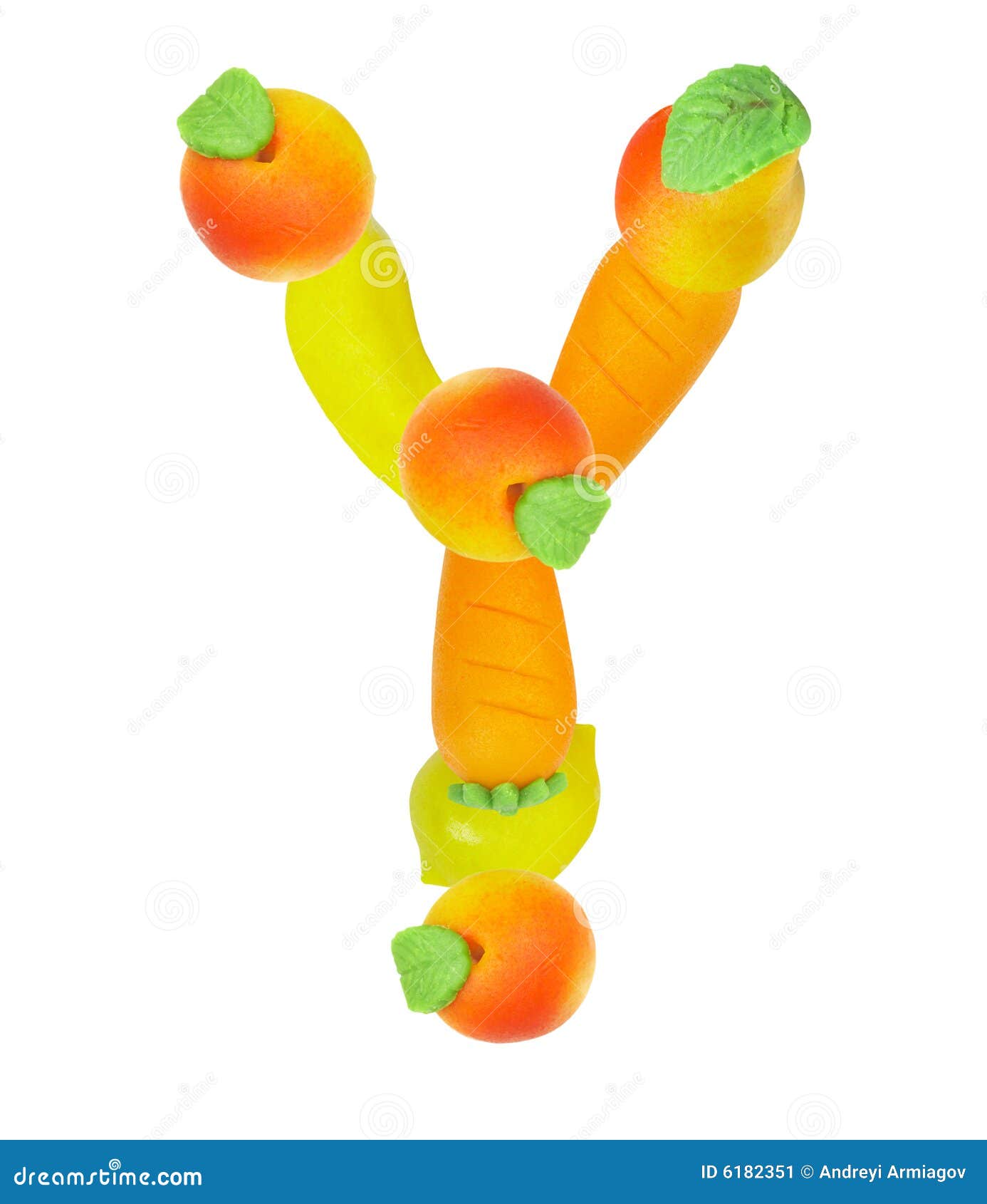 Alphabet from Fruit, the Letter Y Stock Image - Image of pattern, text ...
