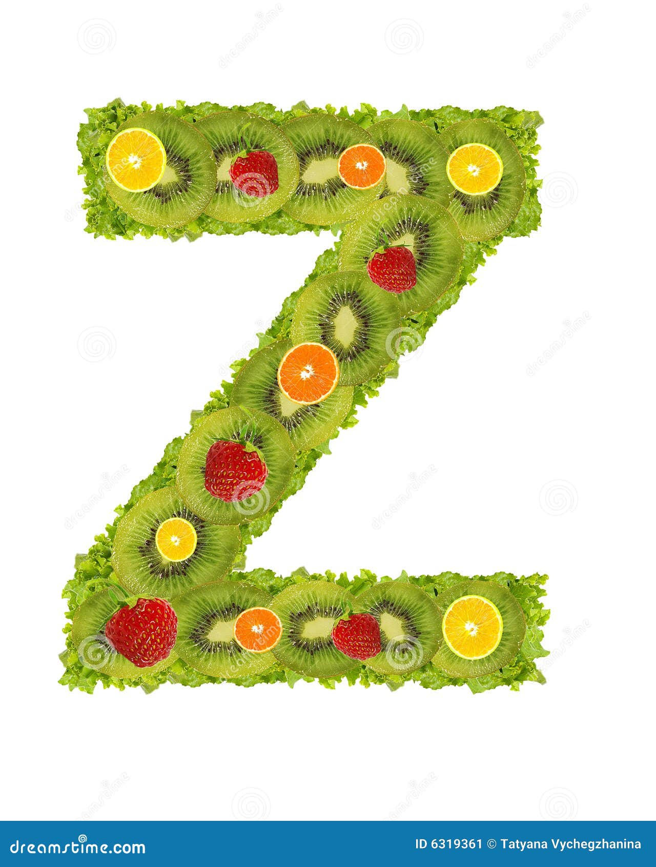 Alphabet from fruit - Z stock illustration. Illustration of lemon - 6319361