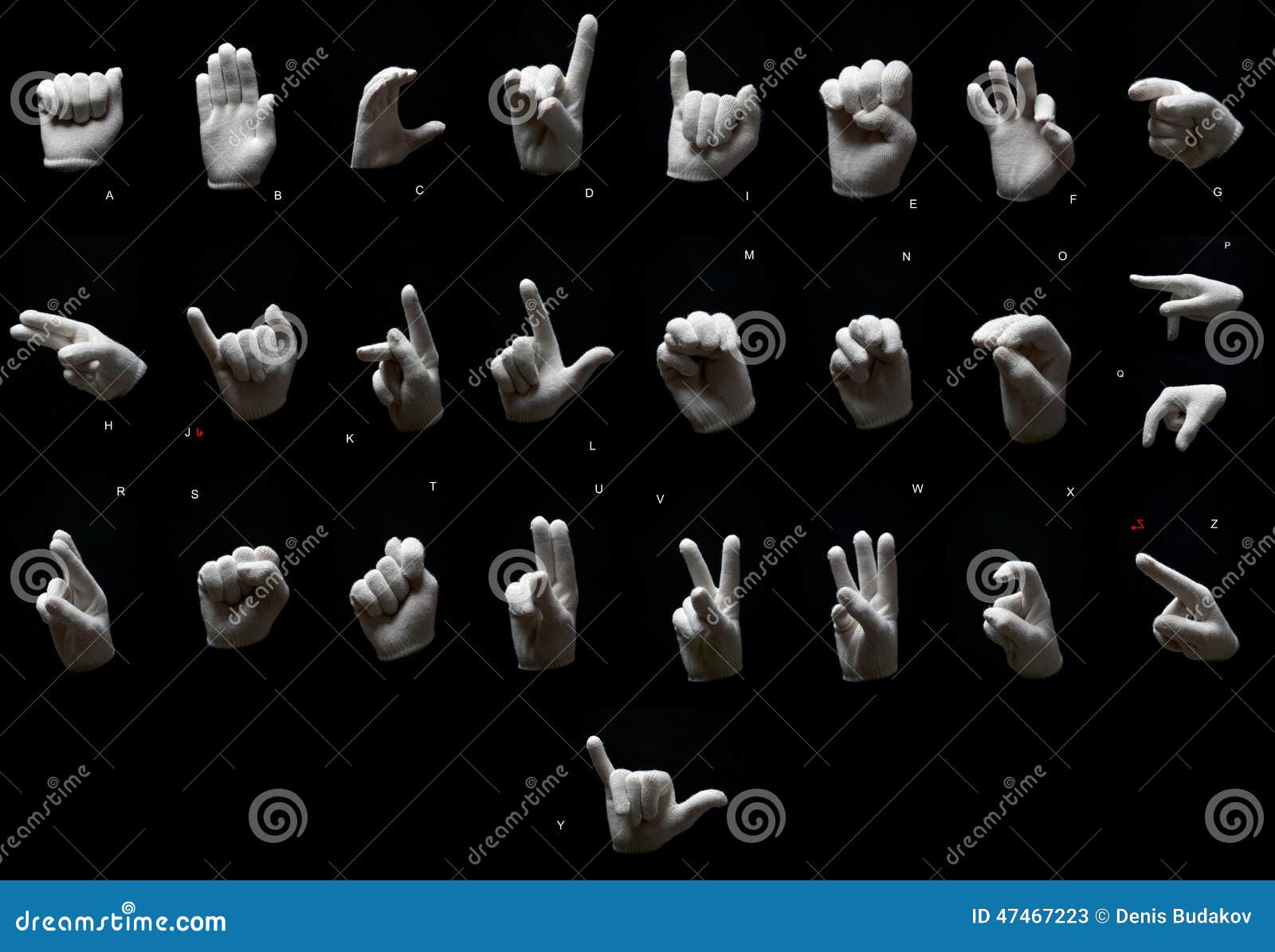 Alphabet of gestures stock image. Image of alphabet, conversation ...