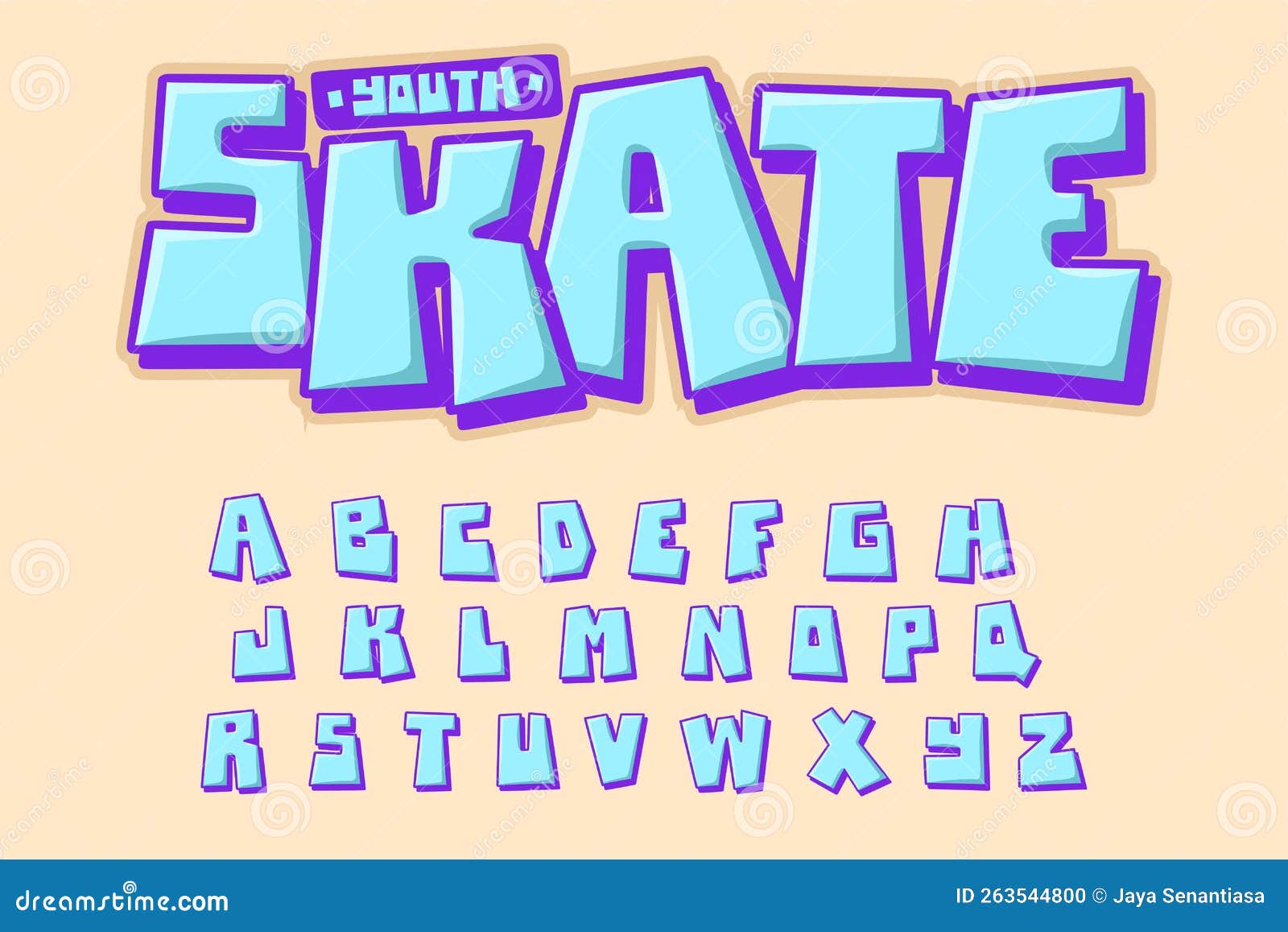 Alphabet Graffiti Square Text Vector Letters Stock Vector ...