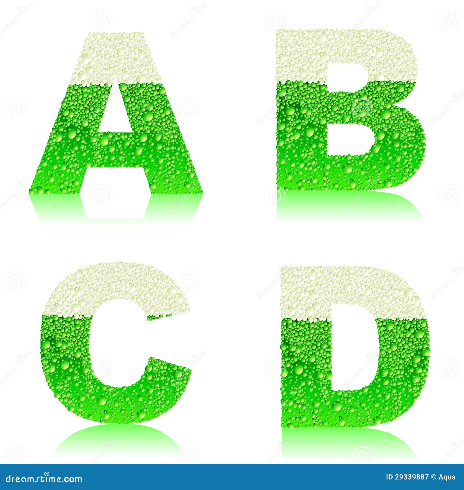 Alphabet green beer ABCD stock vector. Illustration of taste - 29339887