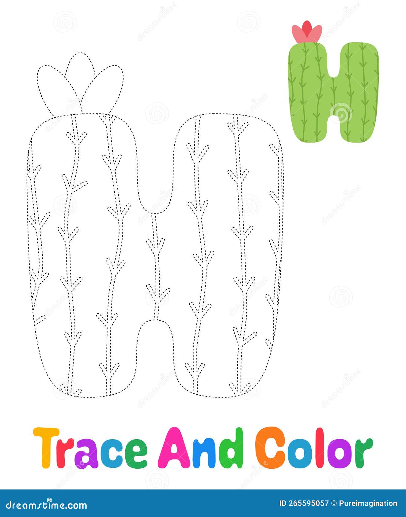 Alphabet H Tracing Worksheet for Kids Stock Vector - Illustration of ...