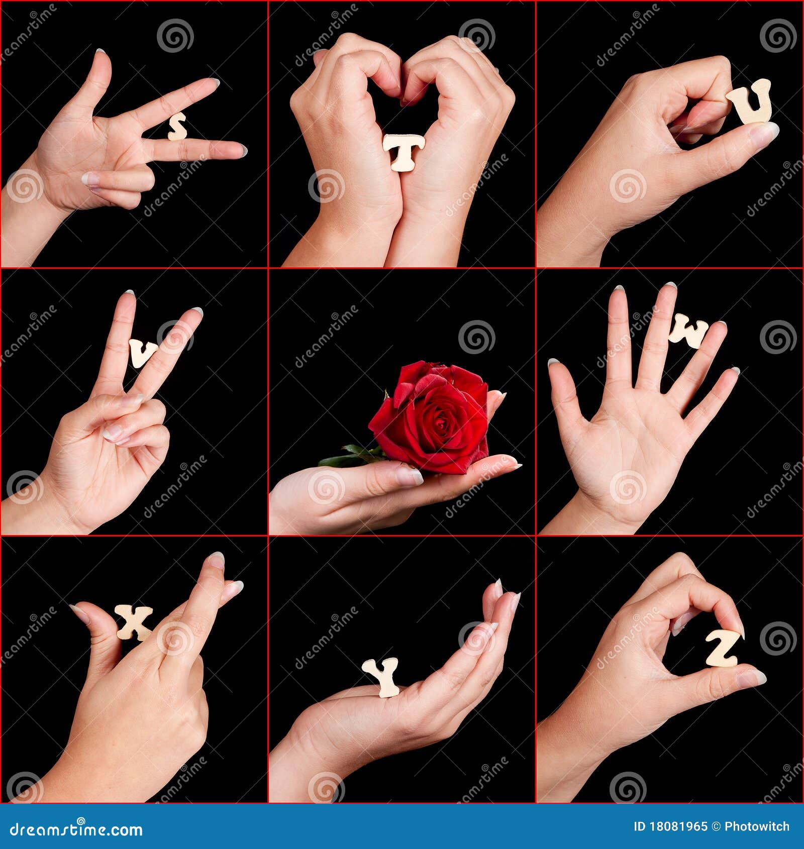 ABC Alphabet Hands Royalty-Free Stock Photo | CartoonDealer.com #18081963