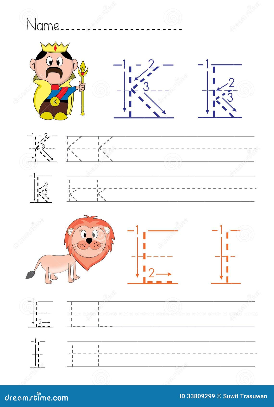 Alphabet handwriting K L stock vector. Illustration of kindergarten ...