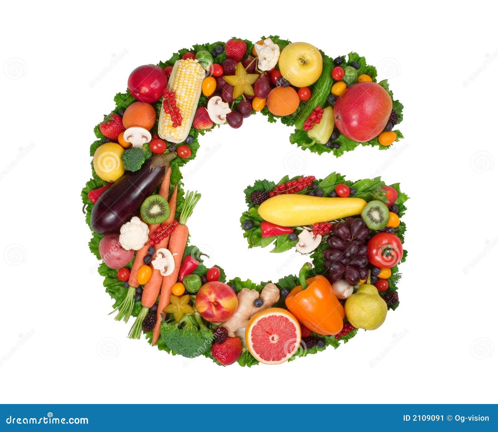 Alphabet of Health - G stock image. Image of lettuce, currant - 2109091