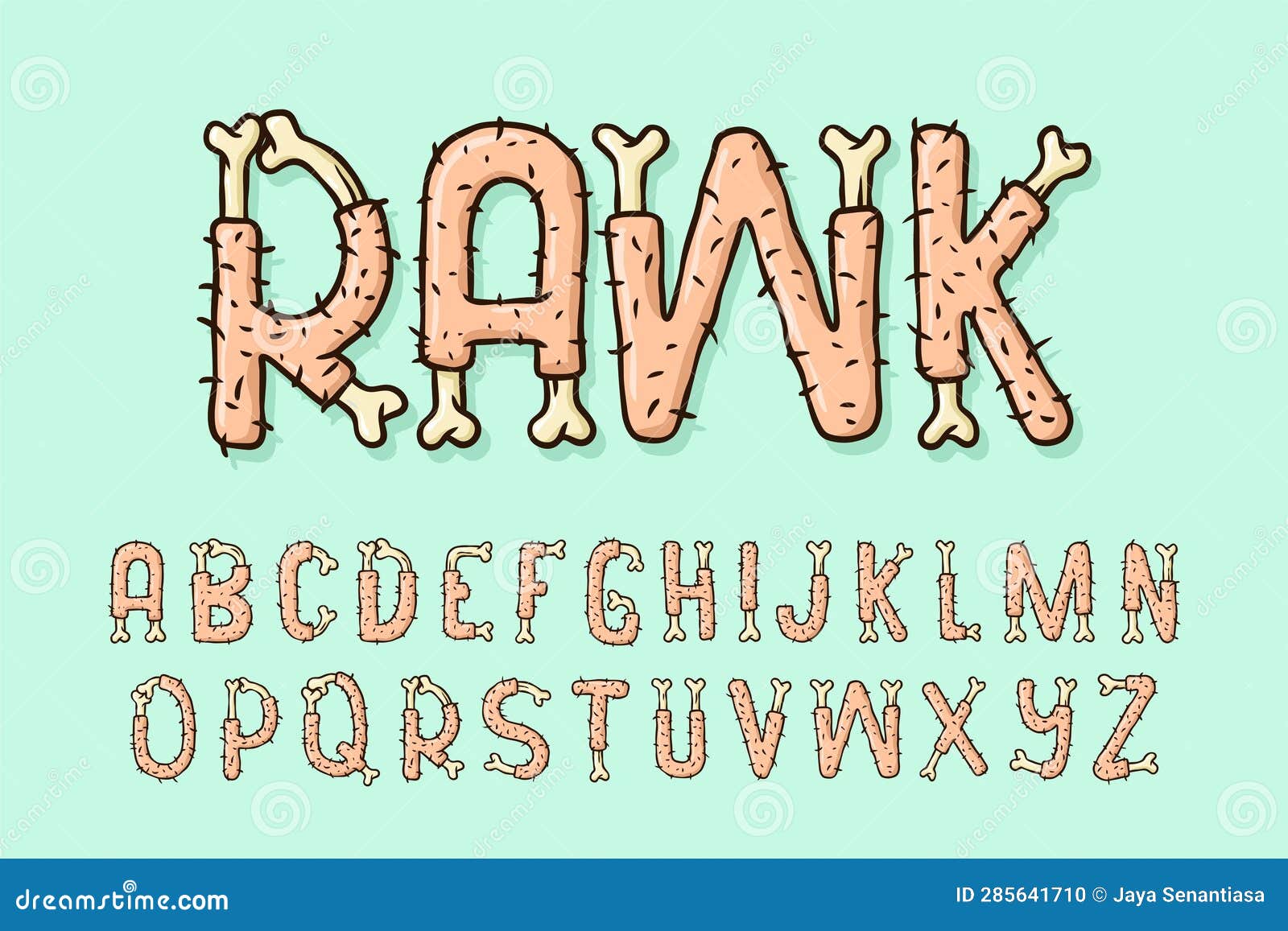 Alphabet Horror Zombie Cartoon Vector Stock Vector - Illustration of ...